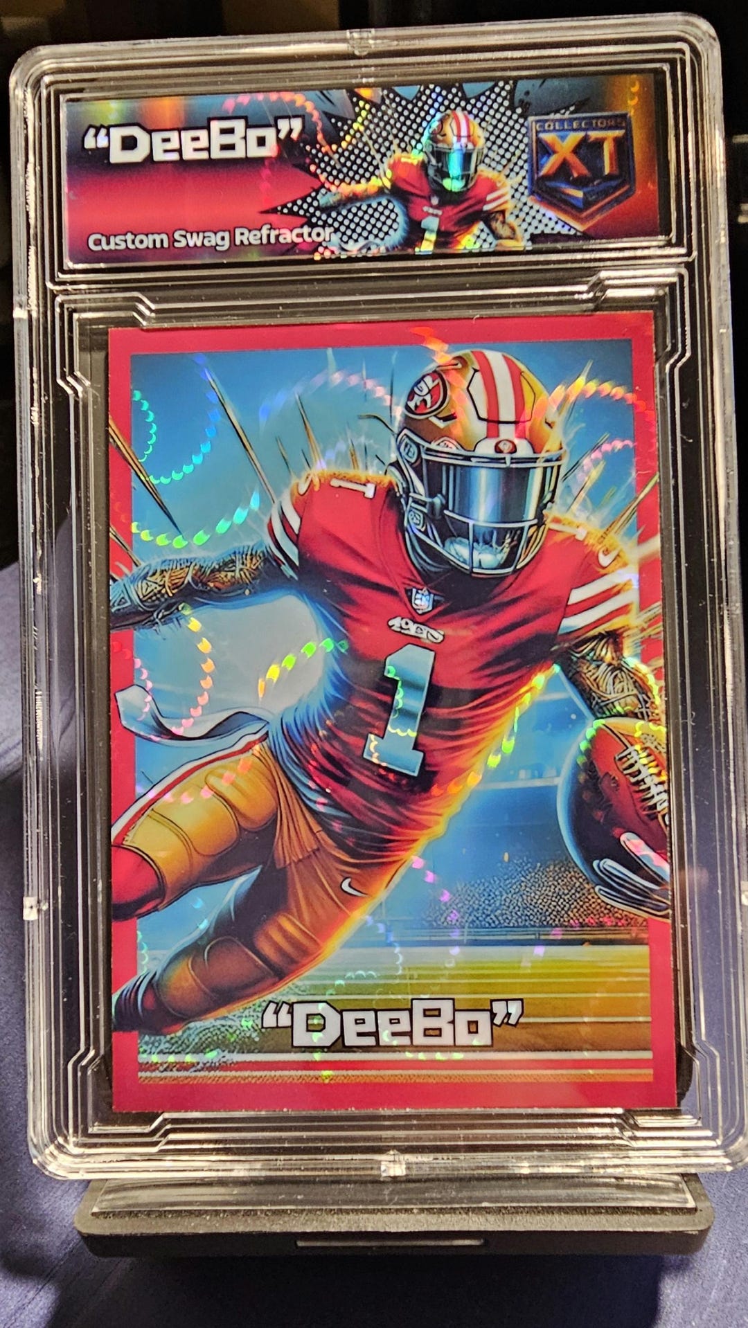 Deebo Samuel "deebo"laser Swirl Custom Card Hand Made and Slabbed in a ...