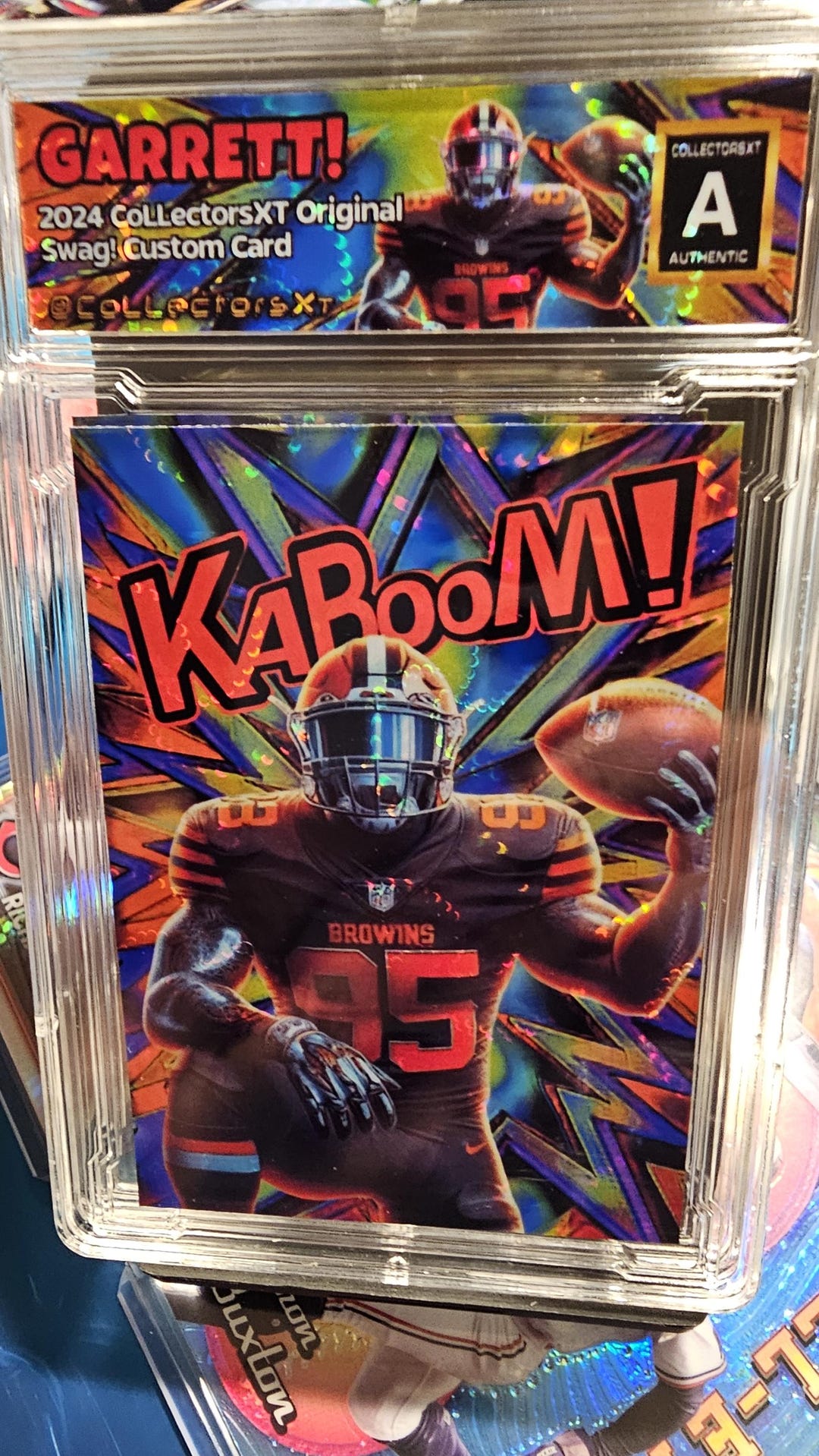 Miles Garrett Laser Swirl Custom Card! Cleveland Browns - Etsy