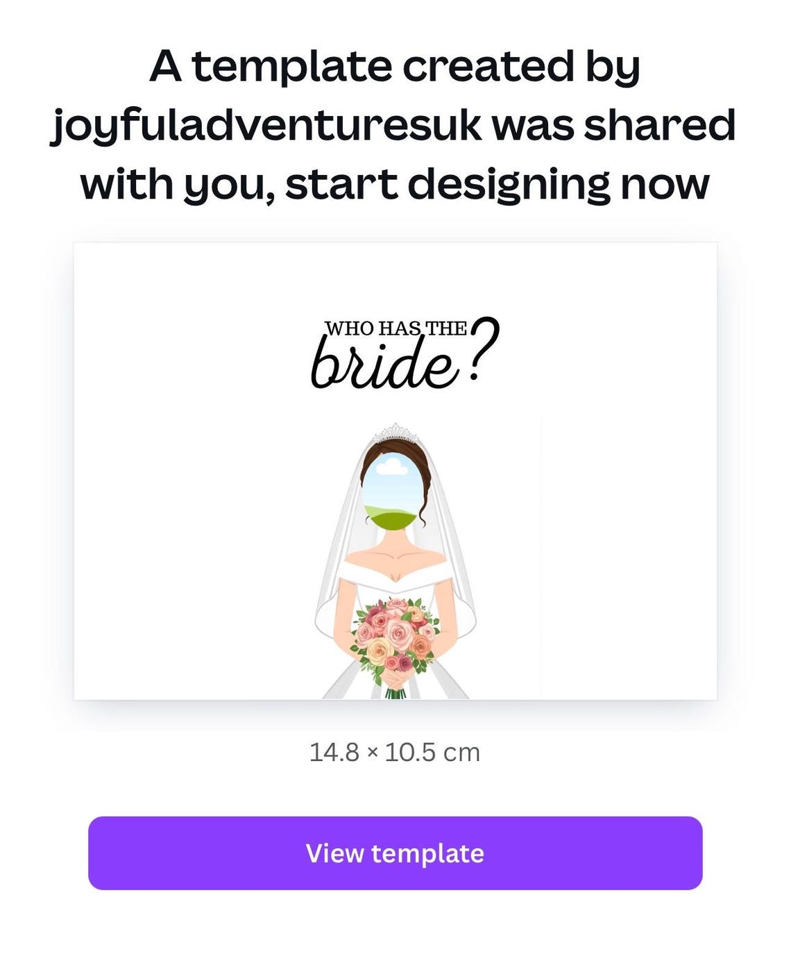 Who Has the Bride Game: Editable Hen Party Template (canva, Digital ...