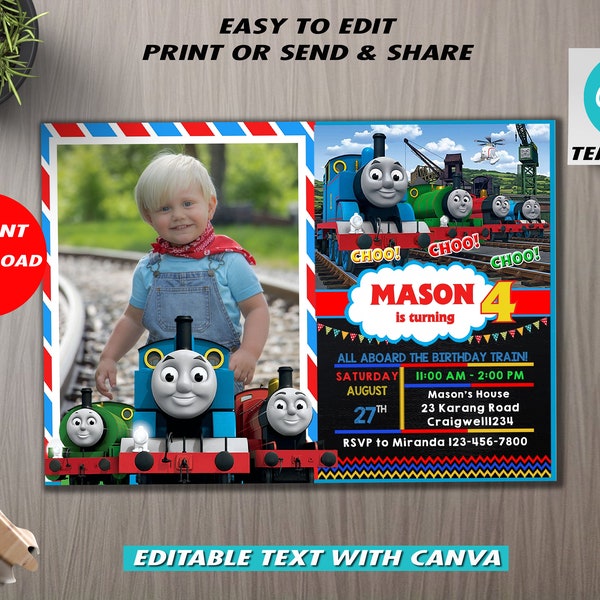 Thomas Invitation - Etsy