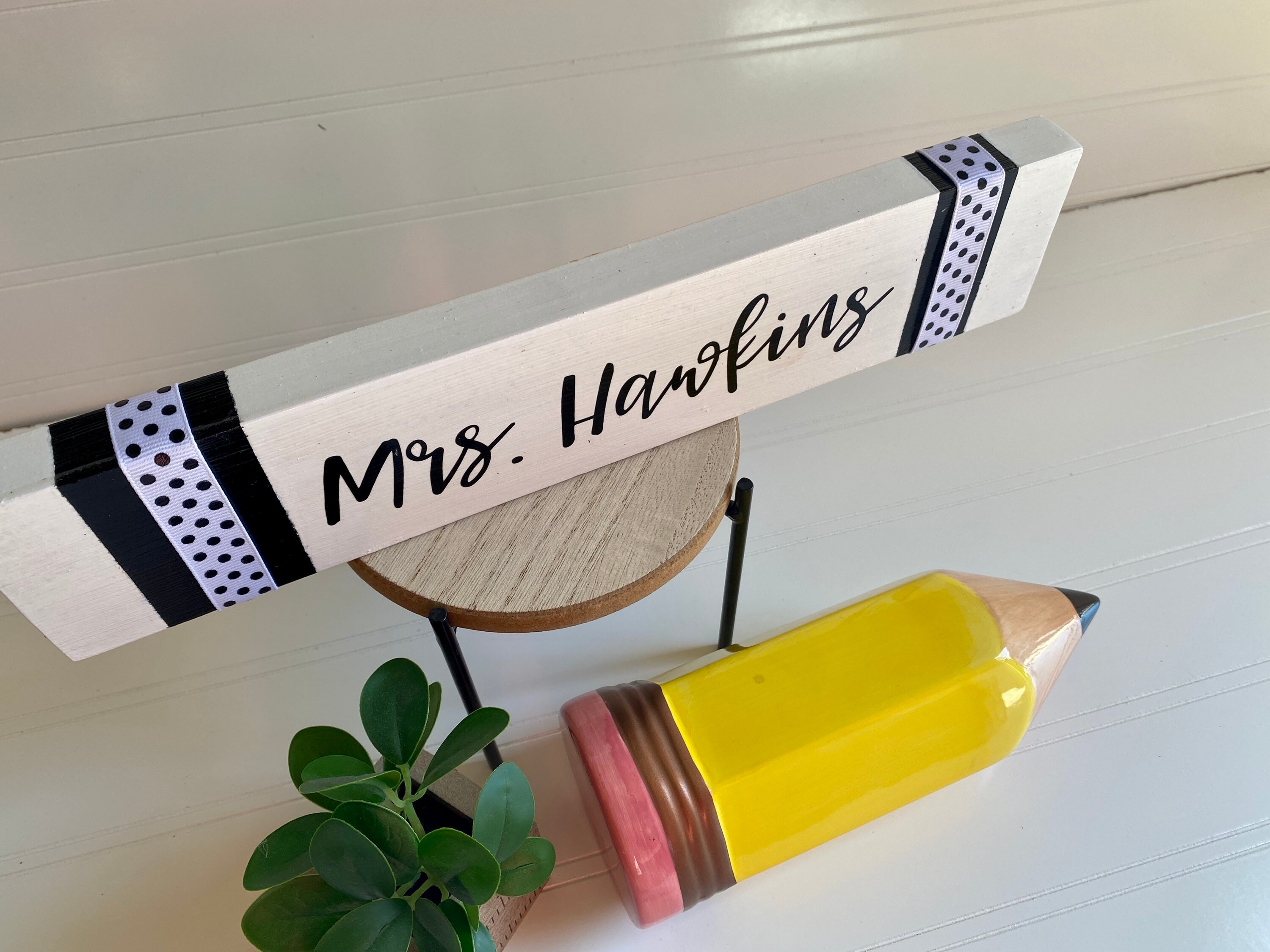 School Name Plate Teacher Desk Sign Classroom Decor School - Etsy