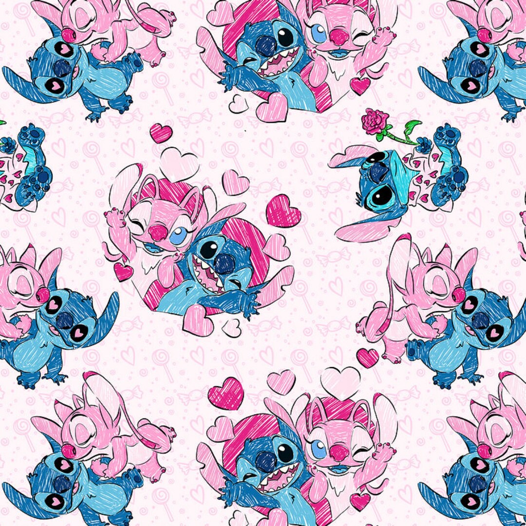 Disney Characters Fabric Stitch Fabric Lilo & Stitch Fabric - Etsy