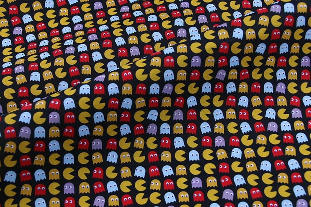 Classic Game Fabric 80’s Arcade Game Fabric Retro Arcade Games Fabric ...