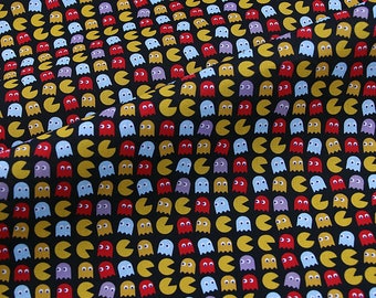 DIS COUNT Classic Game Fabric 80s Arcade Game Fabric Retro Games Fabric ...