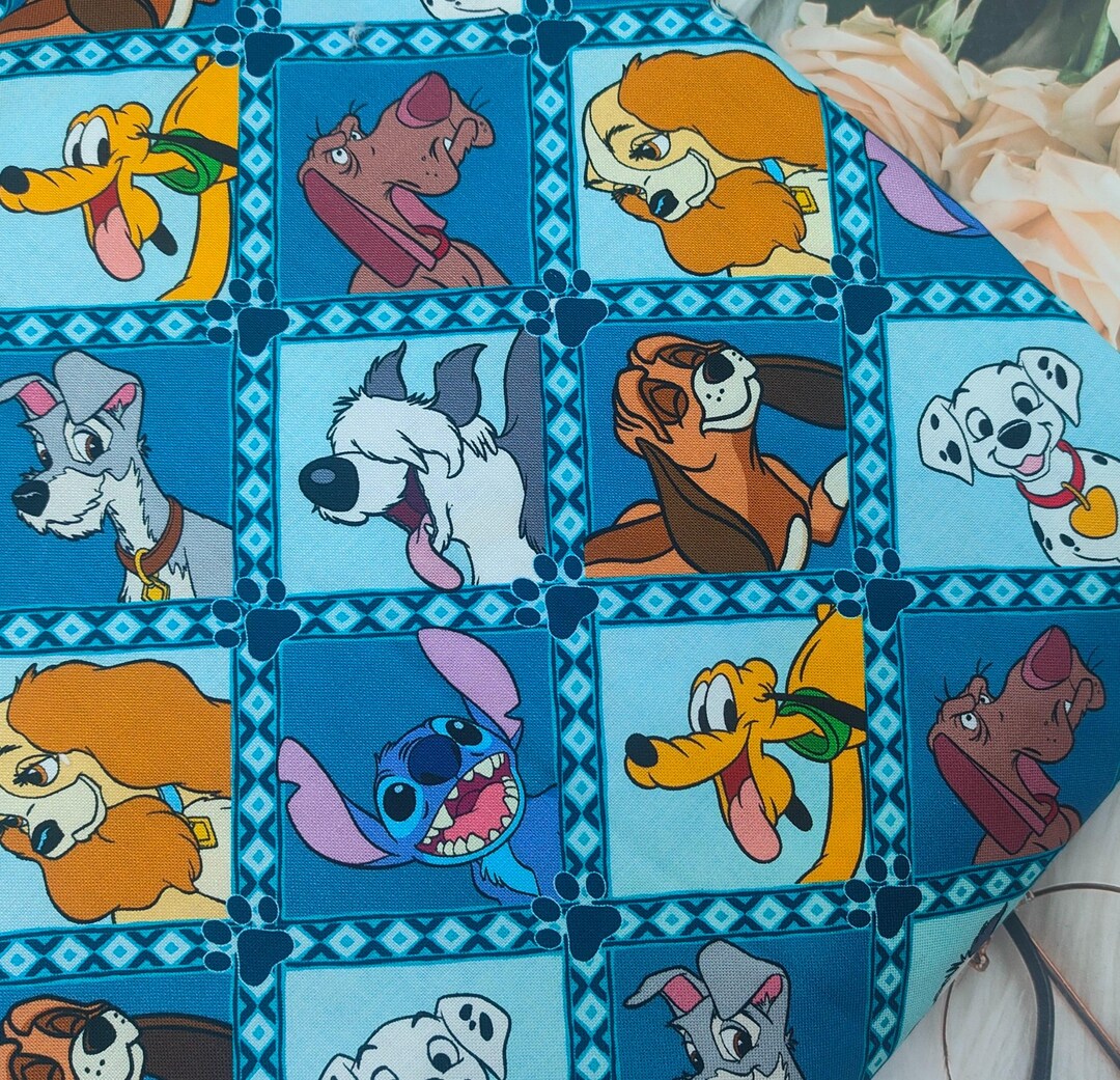 Disney Characters Fabric Stitch Fabric - Lilo & Stitch Fabric - Cartoon ...