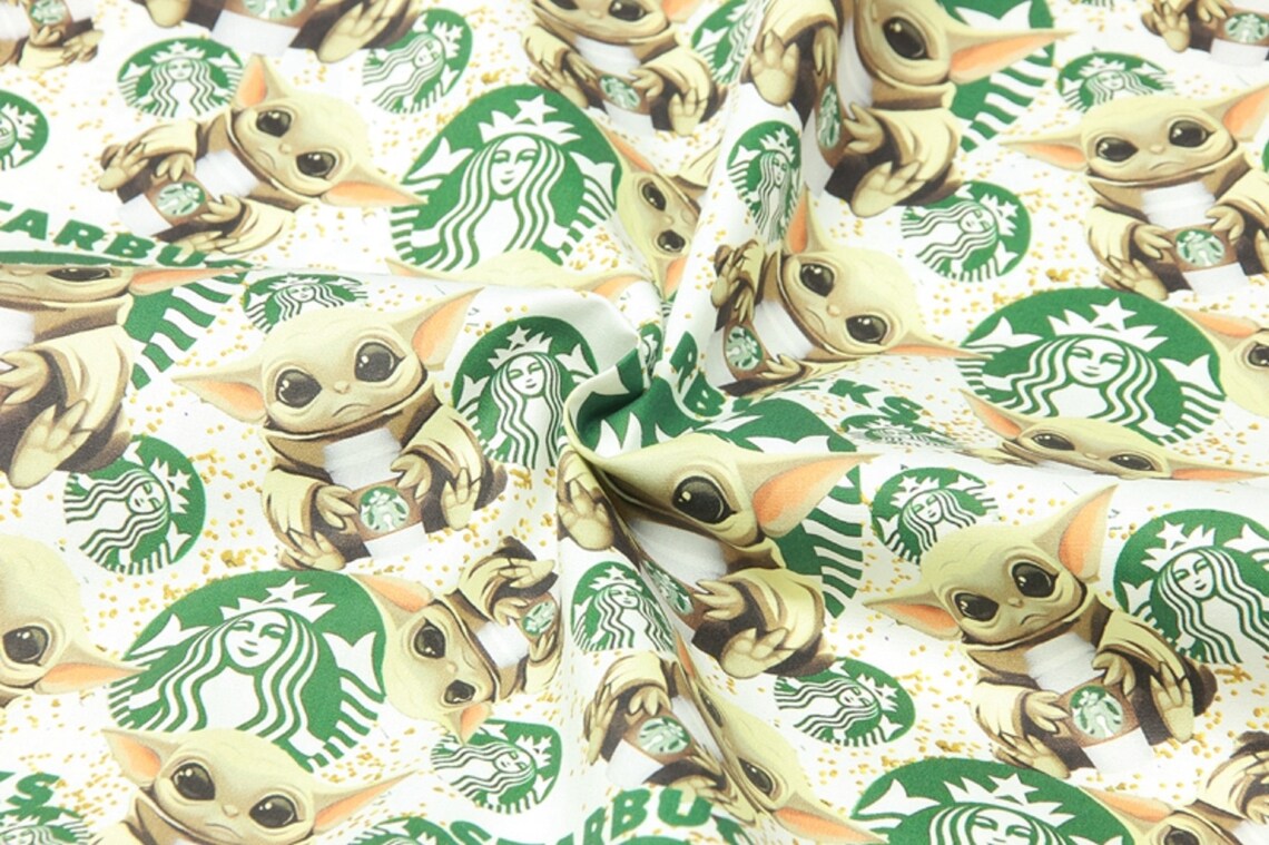 Baby Yoda Fabric Star Wars Fabric Mandalorian the Child - Etsy