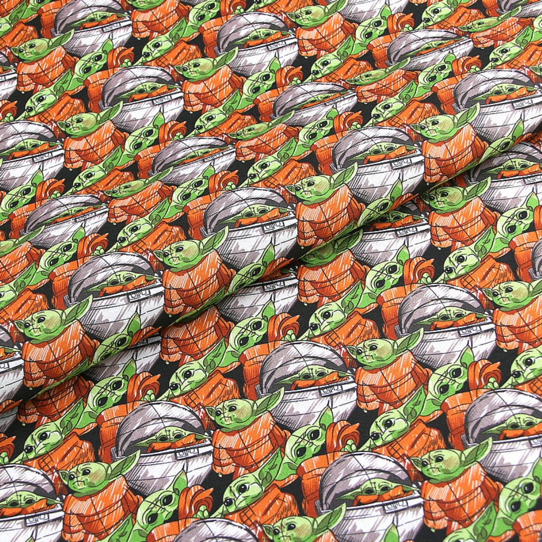 Baby Yoda Fabric Star Wars Fabric Mandalorian the Child Fabric Grogu ...