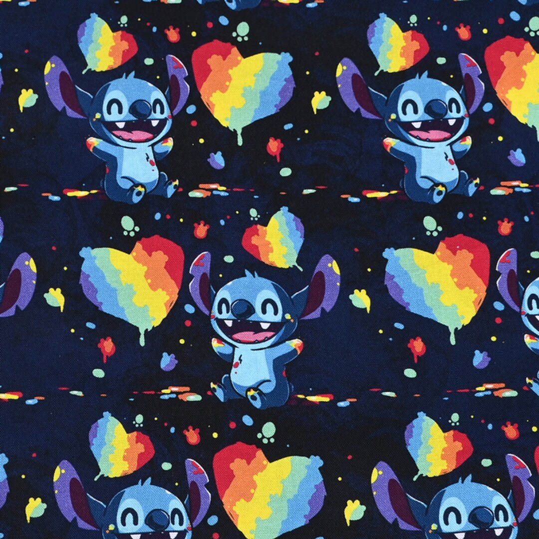 Disney Characters Fabric Stitch Fabric Lilo & Stitch Fabric - Etsy