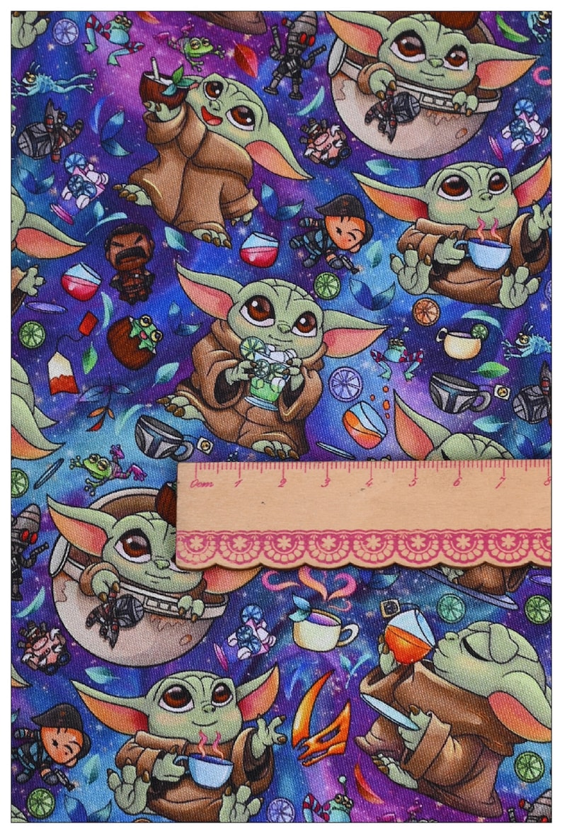 Baby Yoda Fabric | Star Wars Fabric Mandalorian the Child Fabric ...