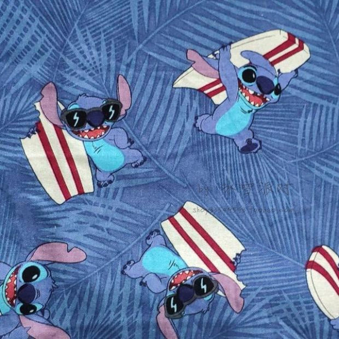 Disney Characters Fabric Stitch Fabric Lilo & Stitch Fabric Cartoon ...