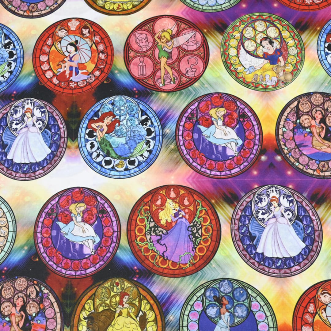Disney Princess Fabric Princess Aurora Snow White Jasmine - Etsy