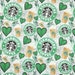 DISCOUNT Starbucks Fabric for Coffee Lover Fabric | Tarbucks Coffee ...