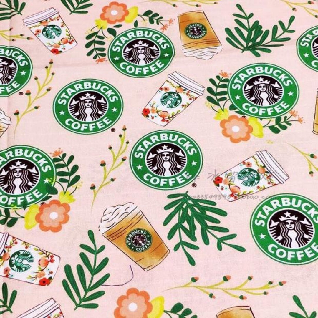 Starbucks Fabric for Coffee Lover Fabric | Tarbucks Coffee Fabric ...