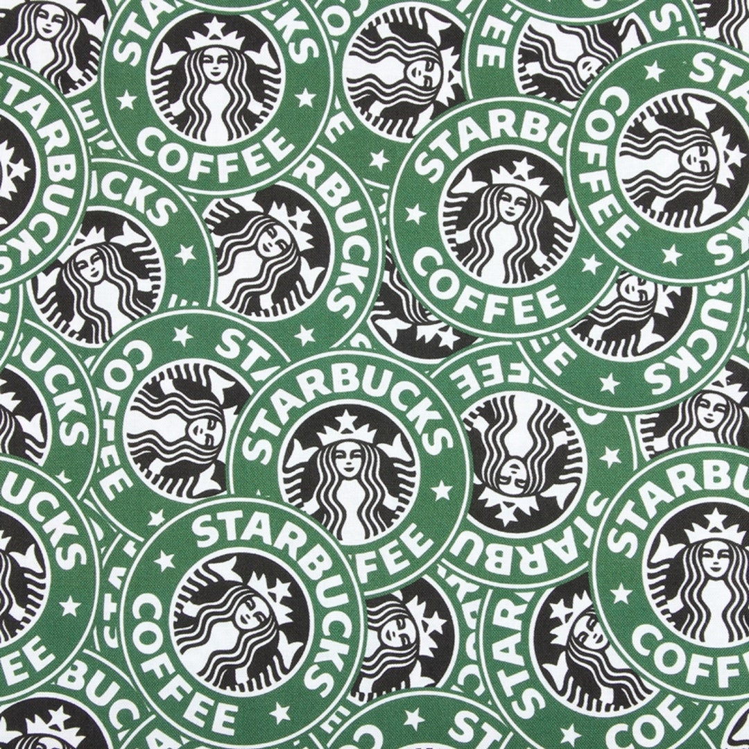 DISCOUNT Starbucks Fabric for Coffee Lover Fabric | Tarbucks Coffee ...