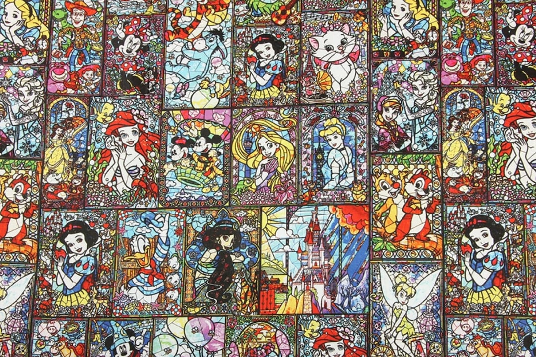 Disney Characters Fabric Stitch Fabric Lilo & Stitch Fabric Cartoon ...