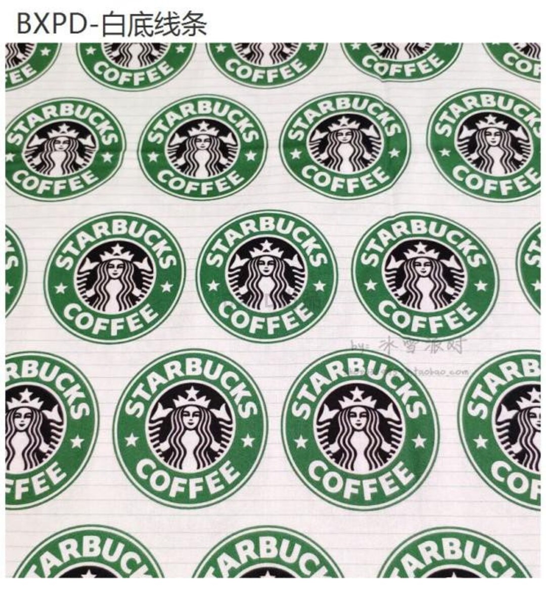 Starbucks Fabric for Coffee Lover Fabric | Tarbucks Coffee Fabric ...