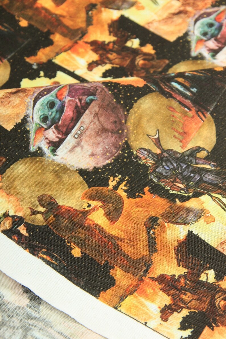 Baby Yoda Fabric | Star Wars Fabric Mandalorian the Child Fabric ...
