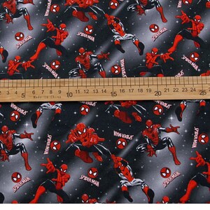 Spiderman Fabric Marvel Superhero Fabric 100% Cotton Fabric Anime ...