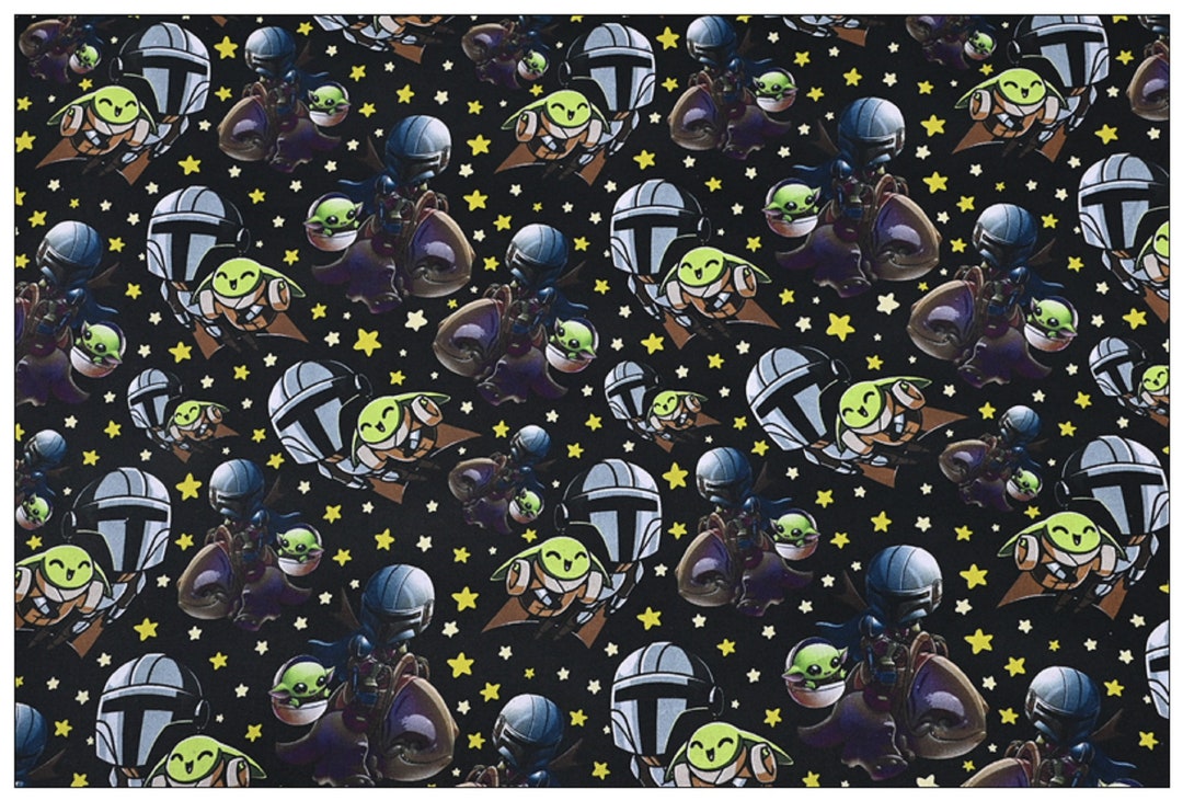 Baby Yoda Fabric | Star Wars Fabric Mandalorian the Child Fabric ...