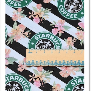 Starbucks Fabric for Coffee Lover Fabric | Tarbucks Coffee Fabric ...
