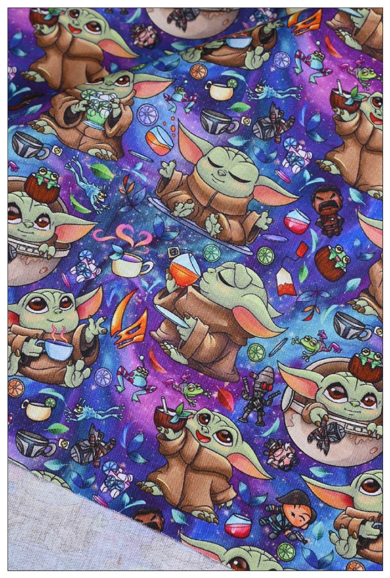 Baby Yoda Fabric | Star Wars Fabric Mandalorian the Child Fabric ...
