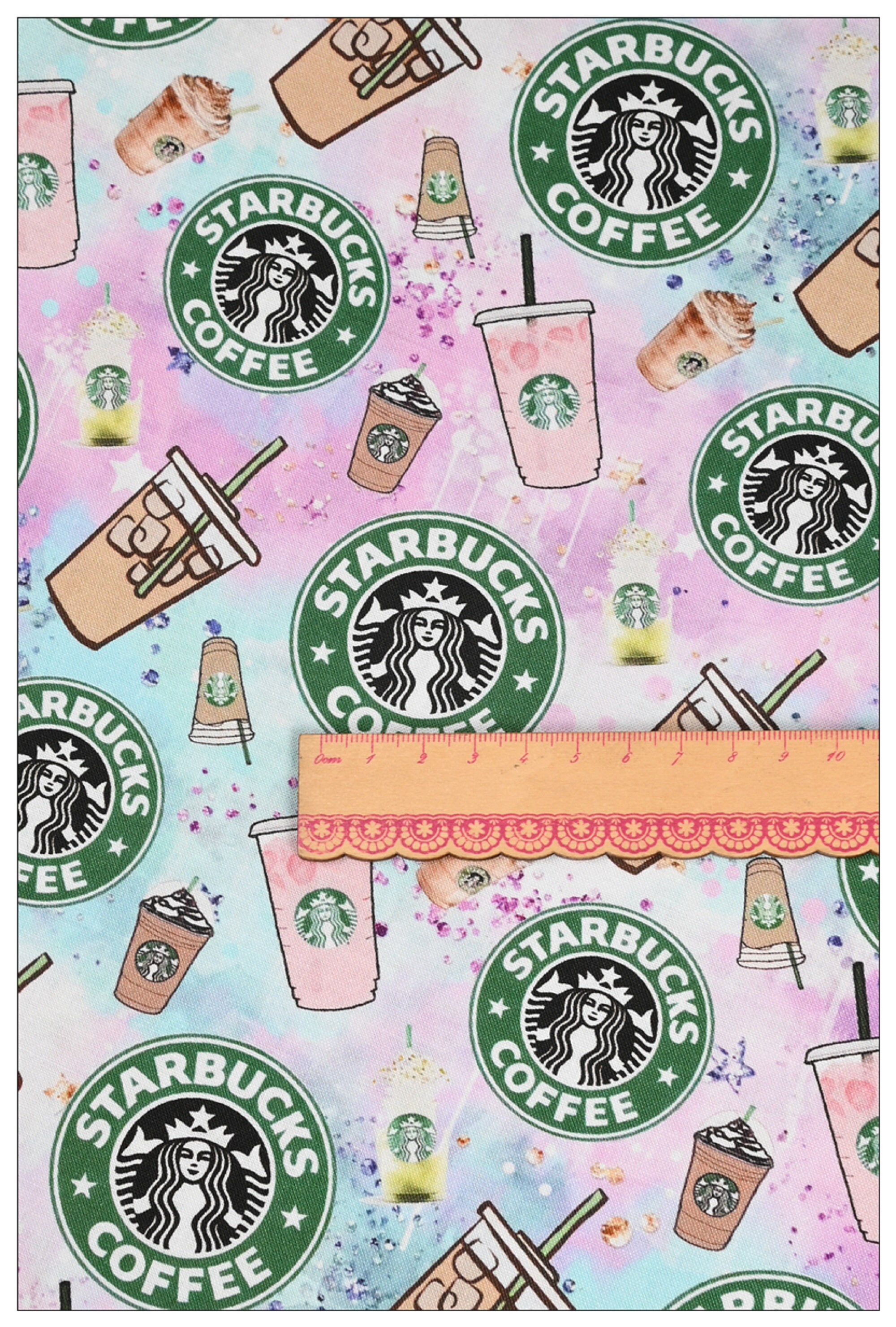 Starbucks Fabric for Coffee Lover Fabric Tarbucks Coffee - Etsy