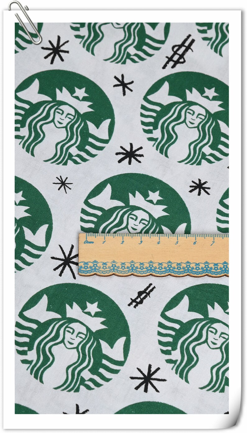 Starbucks Fabric for Coffee Lover Fabric Tarbucks Coffee - Etsy