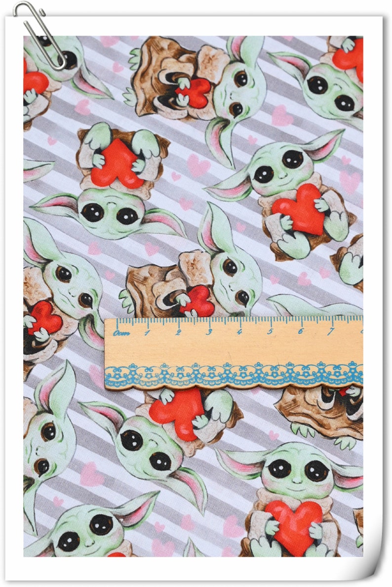 Baby Yoda Fabric | Star Wars Fabric Mandalorian the Child Fabric ...