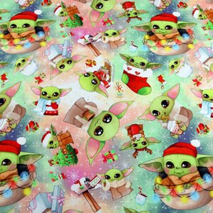 Baby Yoda Fabric | Star Wars Fabric Mandalorian the Child Fabric ...