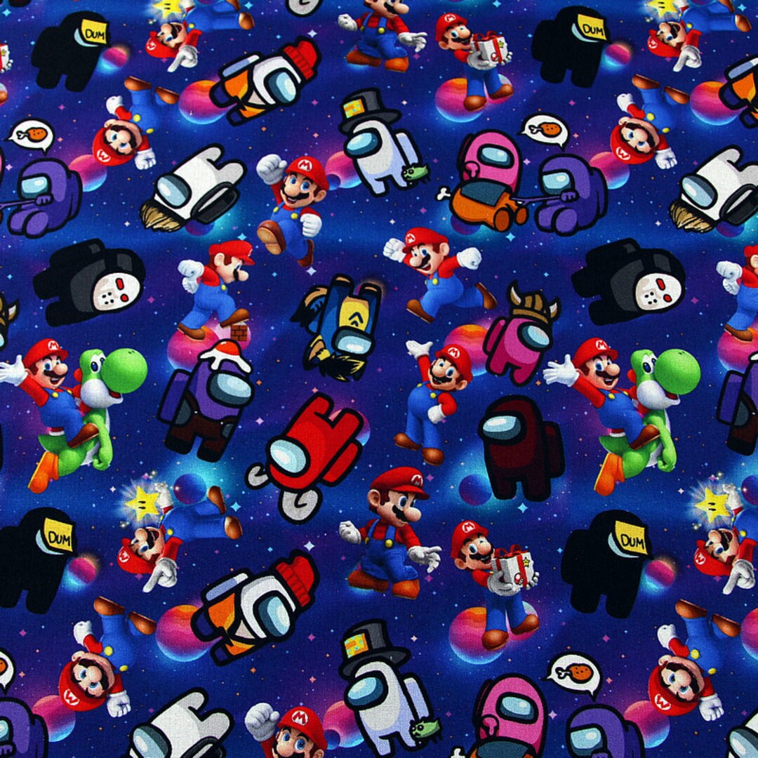 DISCOUNT !! Classic Game Fabric 80’s Arcade Game Fabric Retro Arcade ...