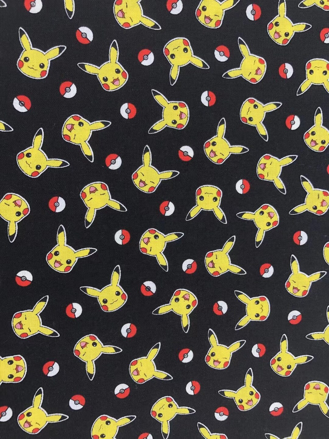 Cute Japanese Fabric, Pikachu Fabric, Korea Anime Fabric, 100% Cotton Fabric, Cartoon Fabric ...