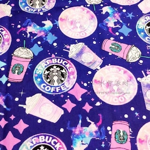 Starbucks Fabric for Coffee Lover Fabric | Tarbucks Coffee Fabric ...