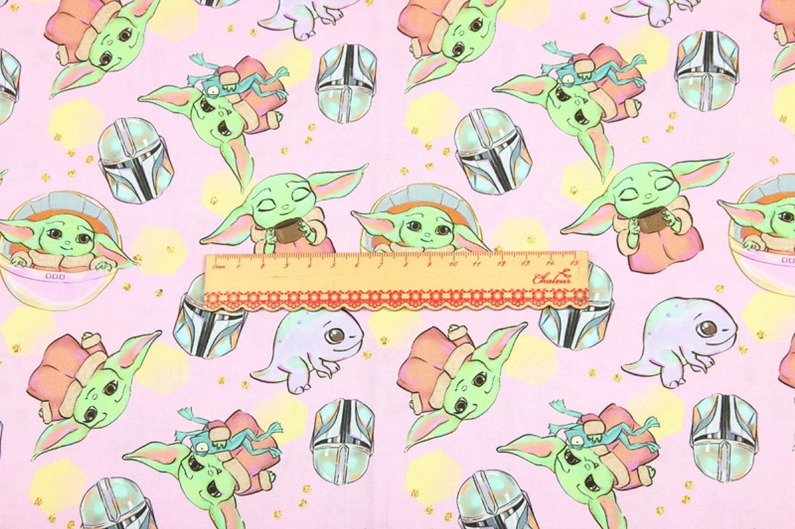 Baby Yoda Fabric Star Wars Fabric Mandalorian the Child - Etsy