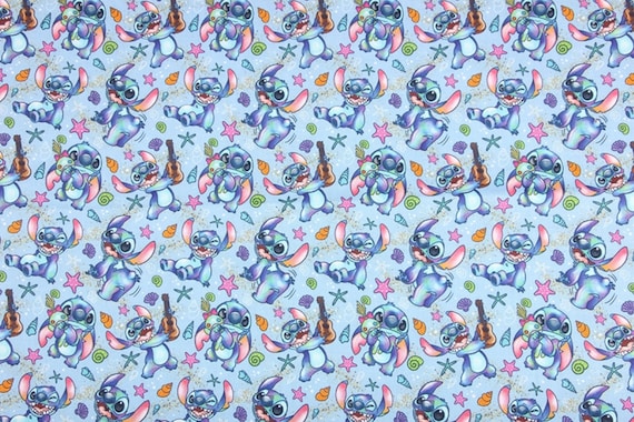 Disney Characters Fabric Stitch Fabric Lilo & Stitch Fabric - Etsy