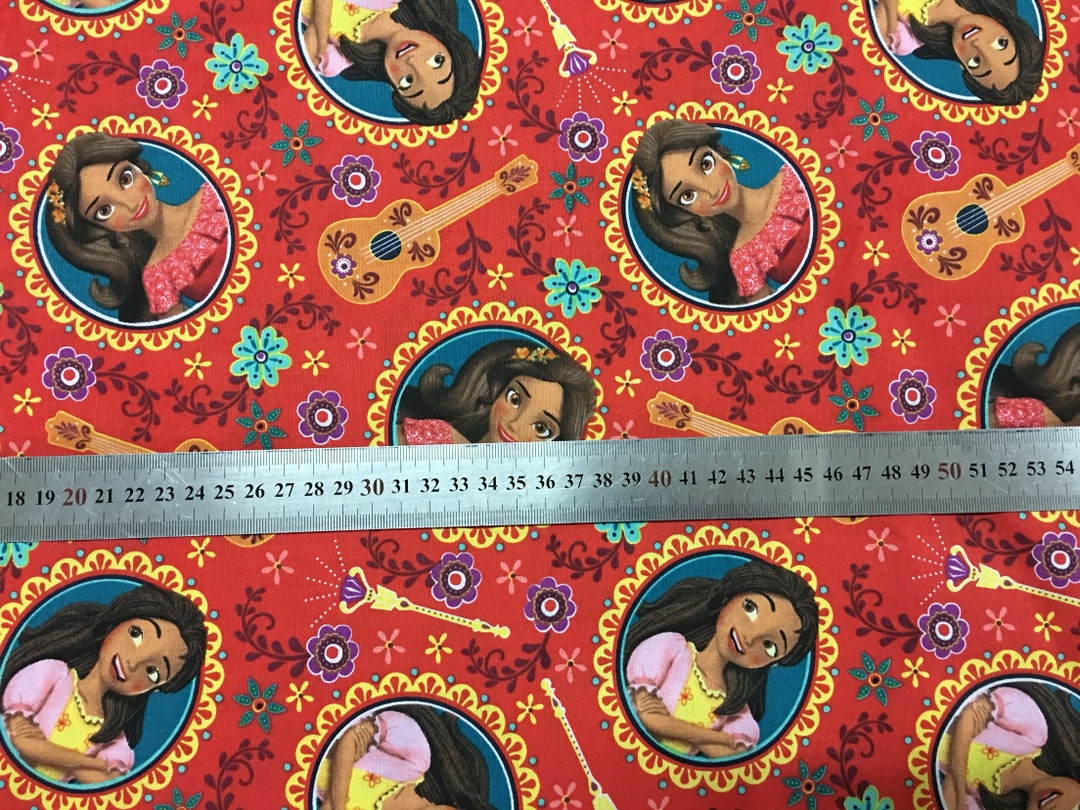 Disney Princess Fabric Princess Aurora Snow White Jasmine Ariel Belle ...