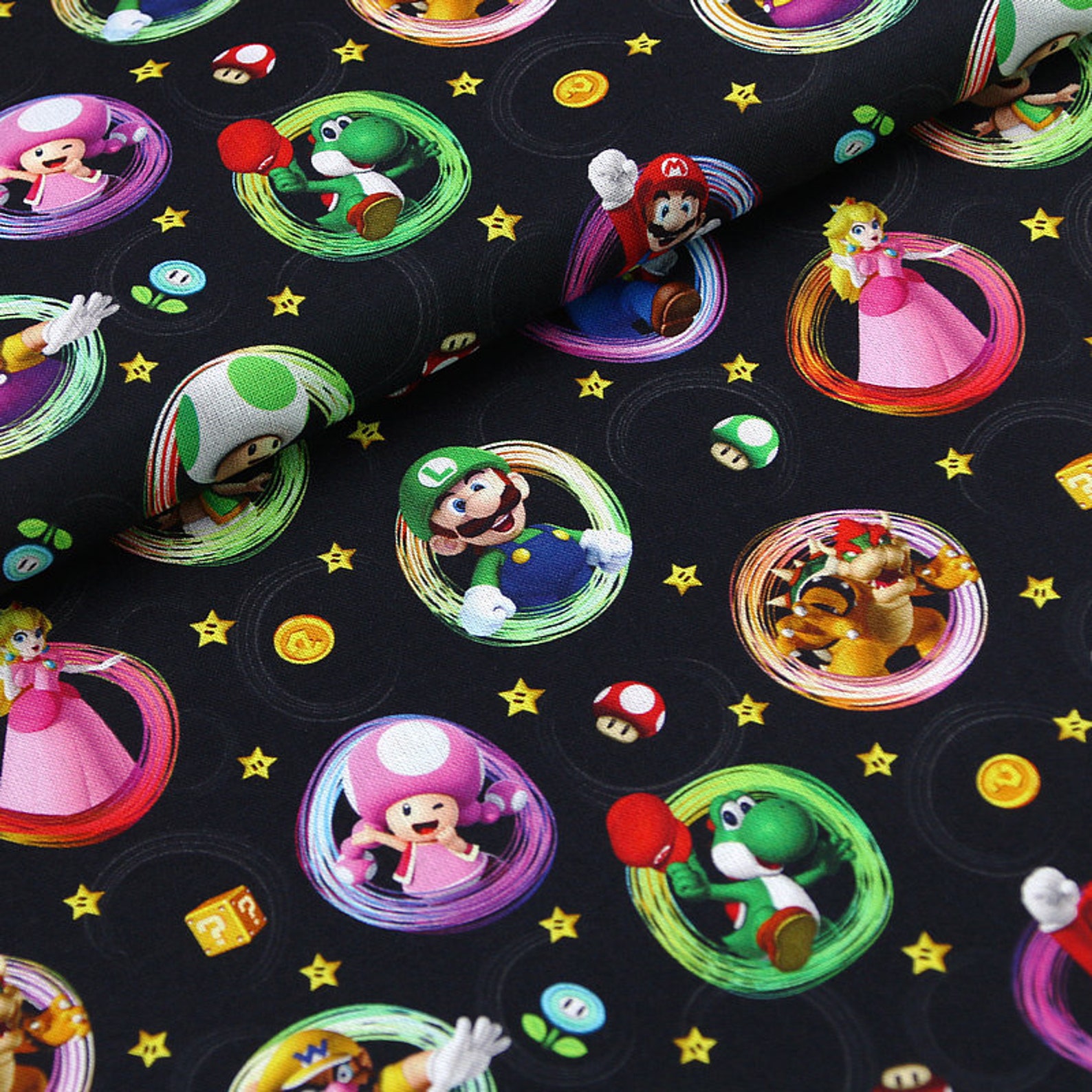 Classic Game Fabric 80’s Arcade Game Fabric Retro Arcade Games Fabric ...