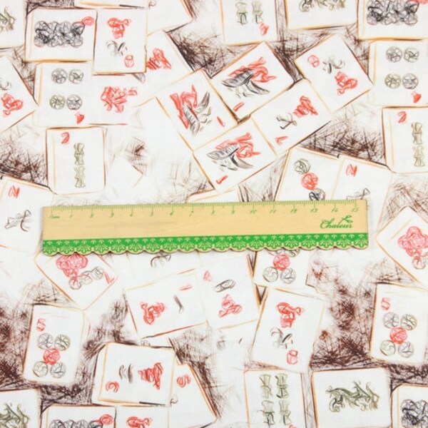 Mahjong Fabric by the Yard - Etsy