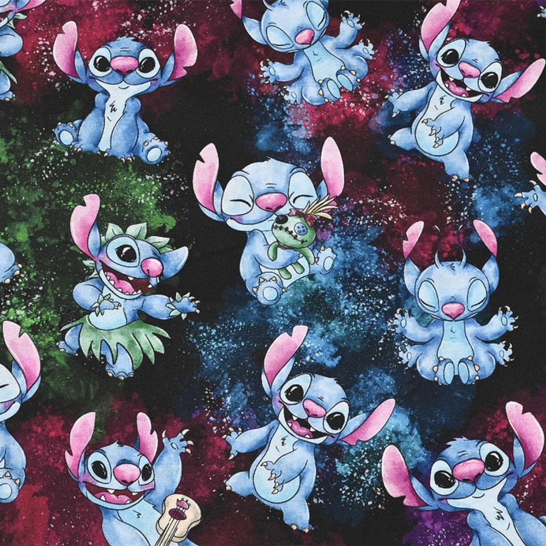 Disney Characters Fabric Stitch Fabric Lilo & Stitch Fabric Cartoon ...
