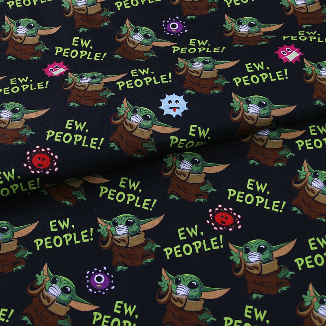 Baby Yoda Fabric Star Wars Fabric Mandalorian the Child - Etsy