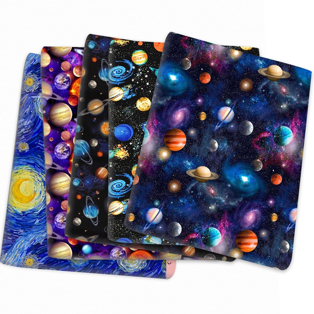 Astronaut Fabric, Space Fabric: Galaxy Space Man Multicolor Digital ...