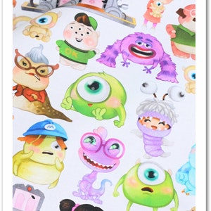 Disney Monsters Inc Fabric MU Monsters University Fabric Mike Wazowski ...