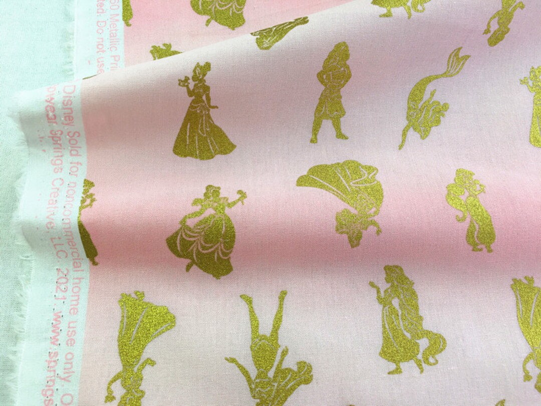 Disney Princess Fabric Princess Aurora Snow White Jasmine - Etsy Australia