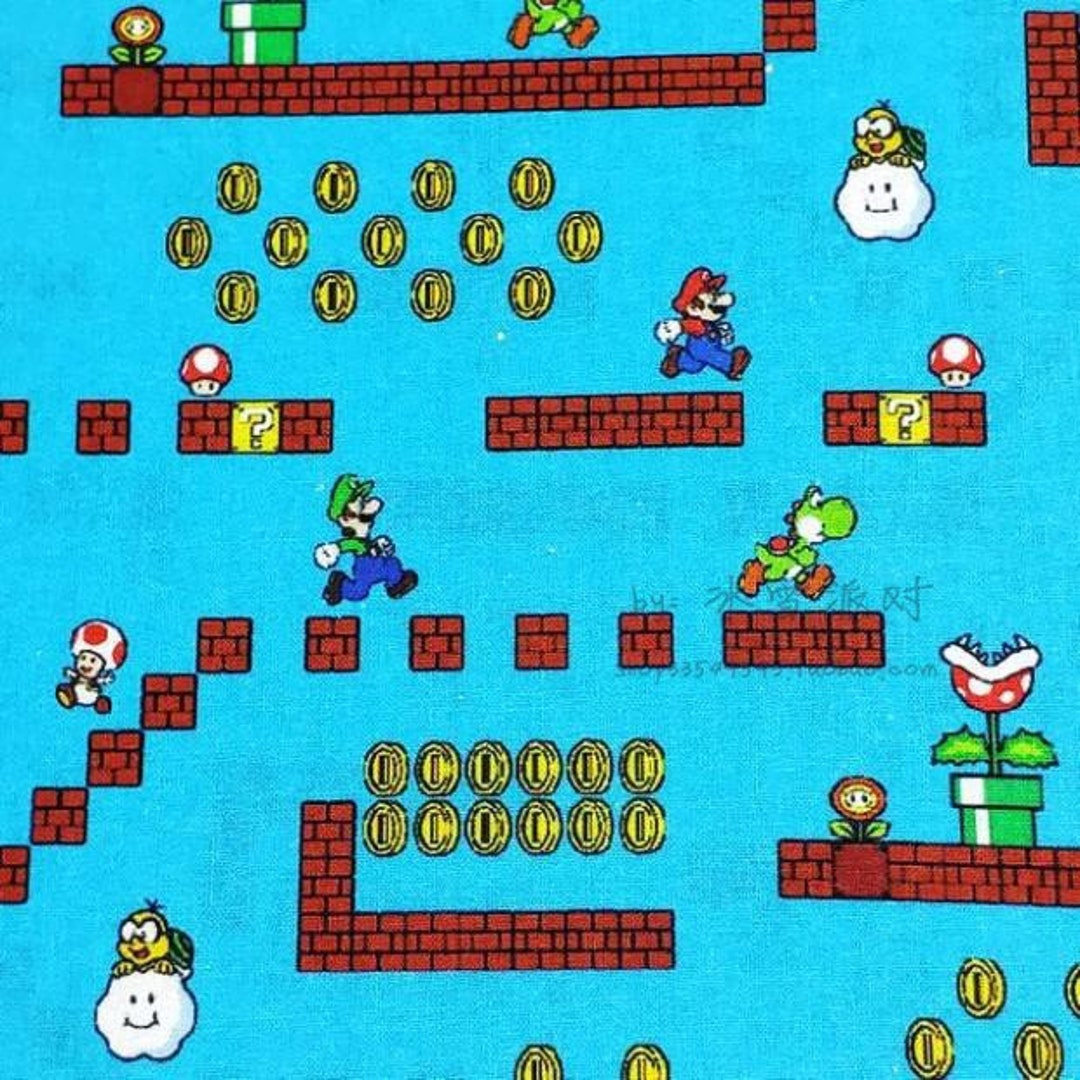 Classic Game Fabric 80’s Arcade Game Fabric Retro Arcade Games Fabric ...