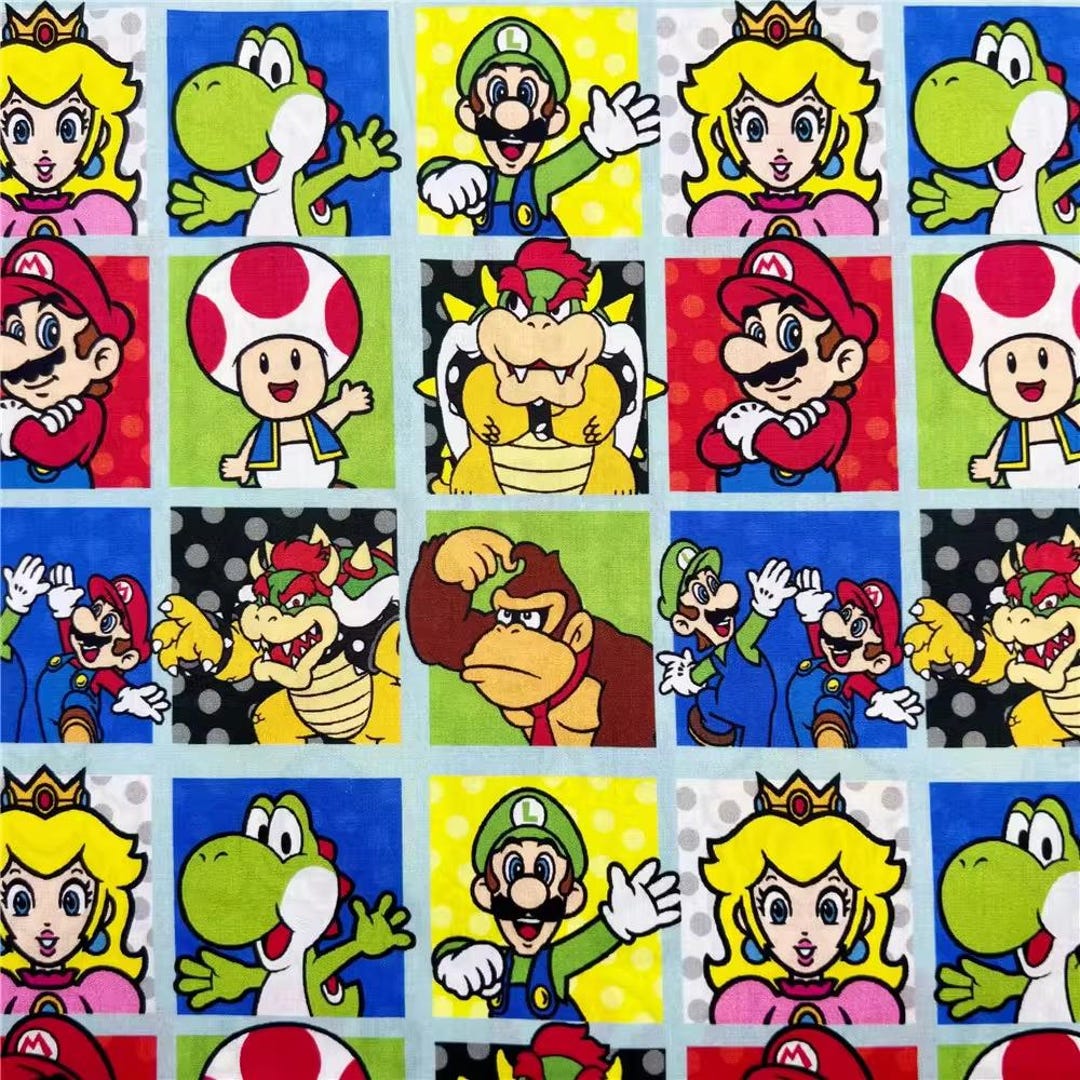Classic Game Fabric 80’s Arcade Game Fabric Retro Arcade Games Fabric ...