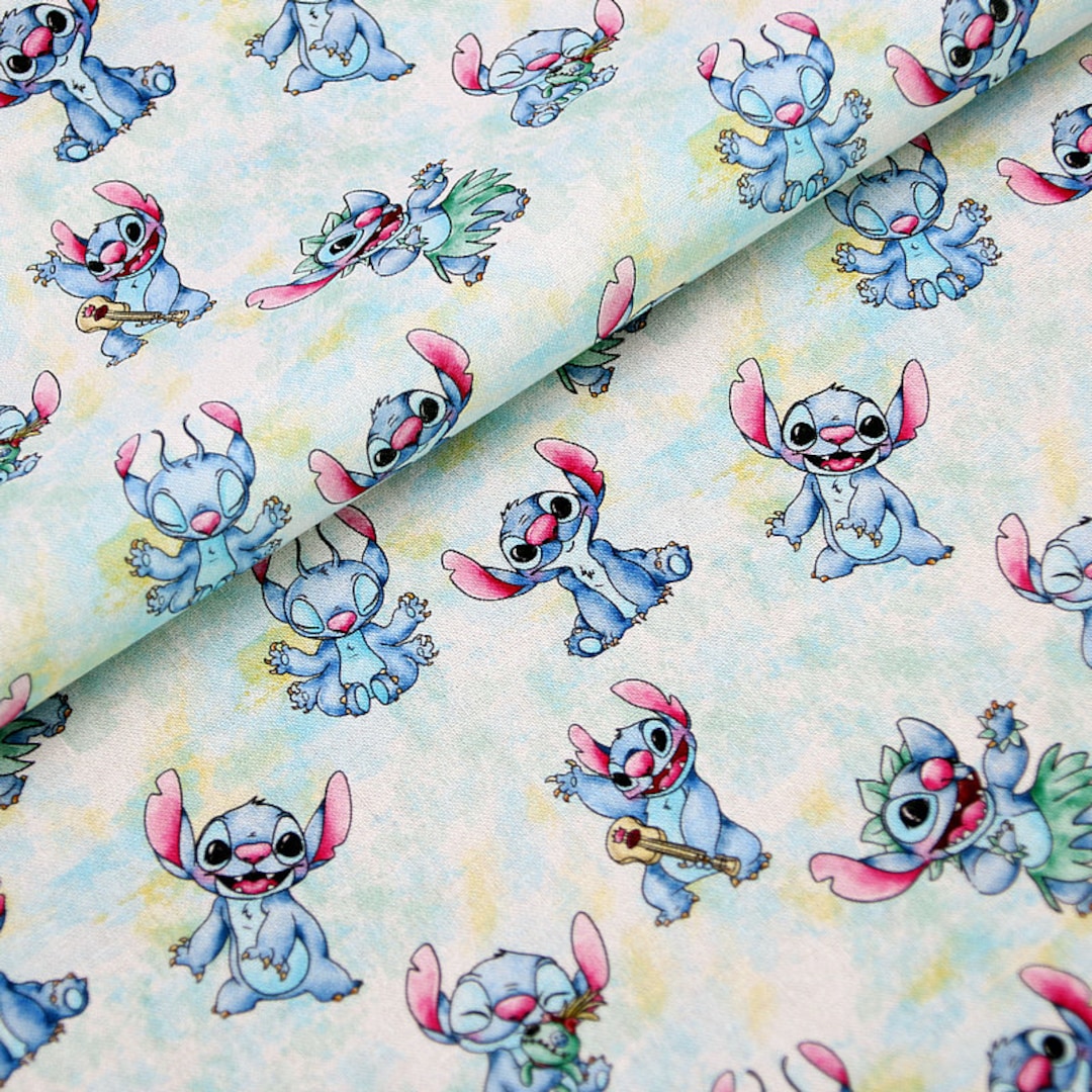 Disney Characters Fabric Stitch Fabric Lilo & Stitch Fabric Cartoon ...