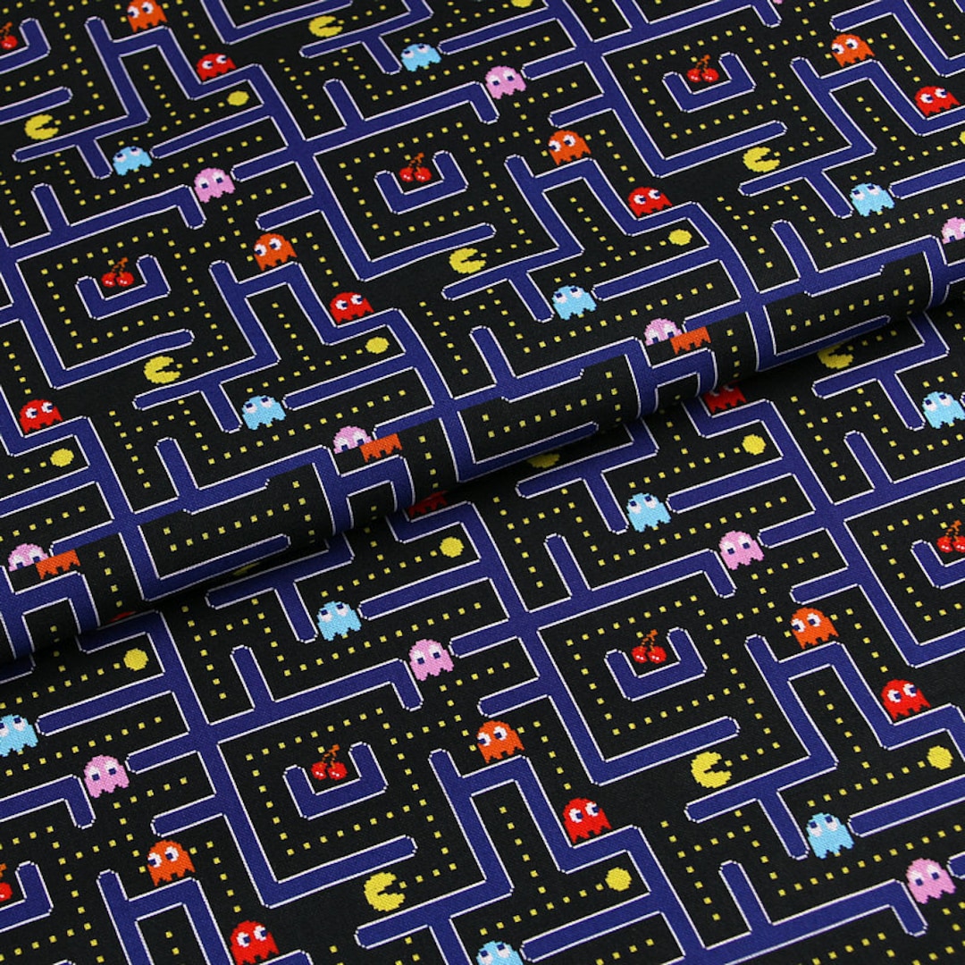 DIS COUNT!!! Classic Game Fabric 80’s Arcade Game Fabric Retro Games ...