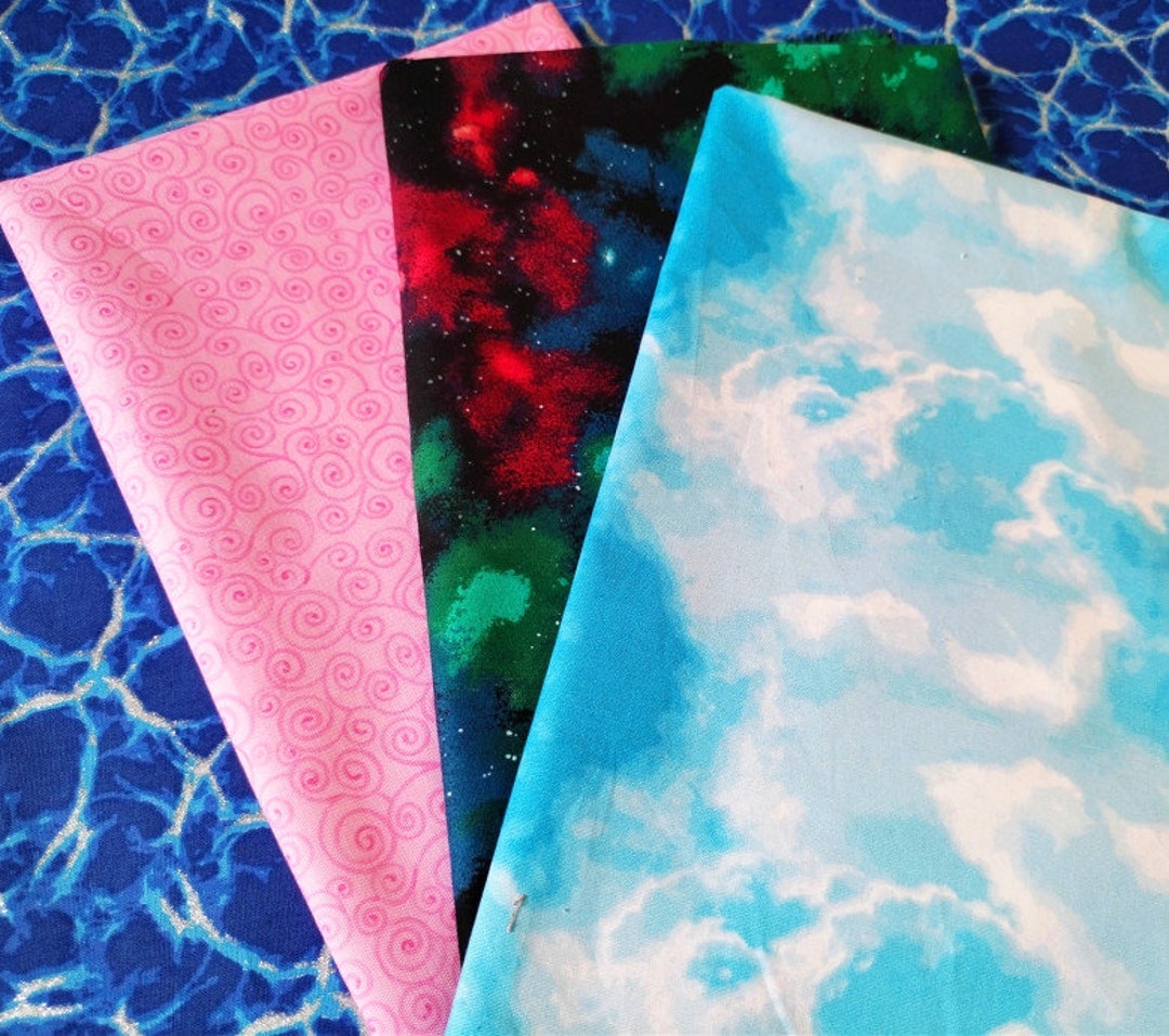 Astronaut Fabric, Space Fabric: Galaxy Space Man Multicolor Digital ...