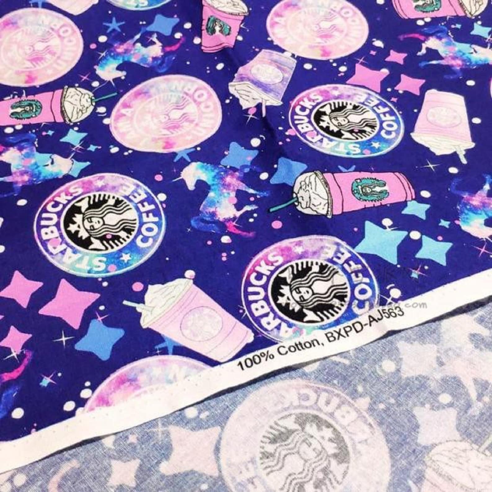 Starbucks Fabric for Coffee Lover Fabric | Tarbucks Coffee Fabric ...
