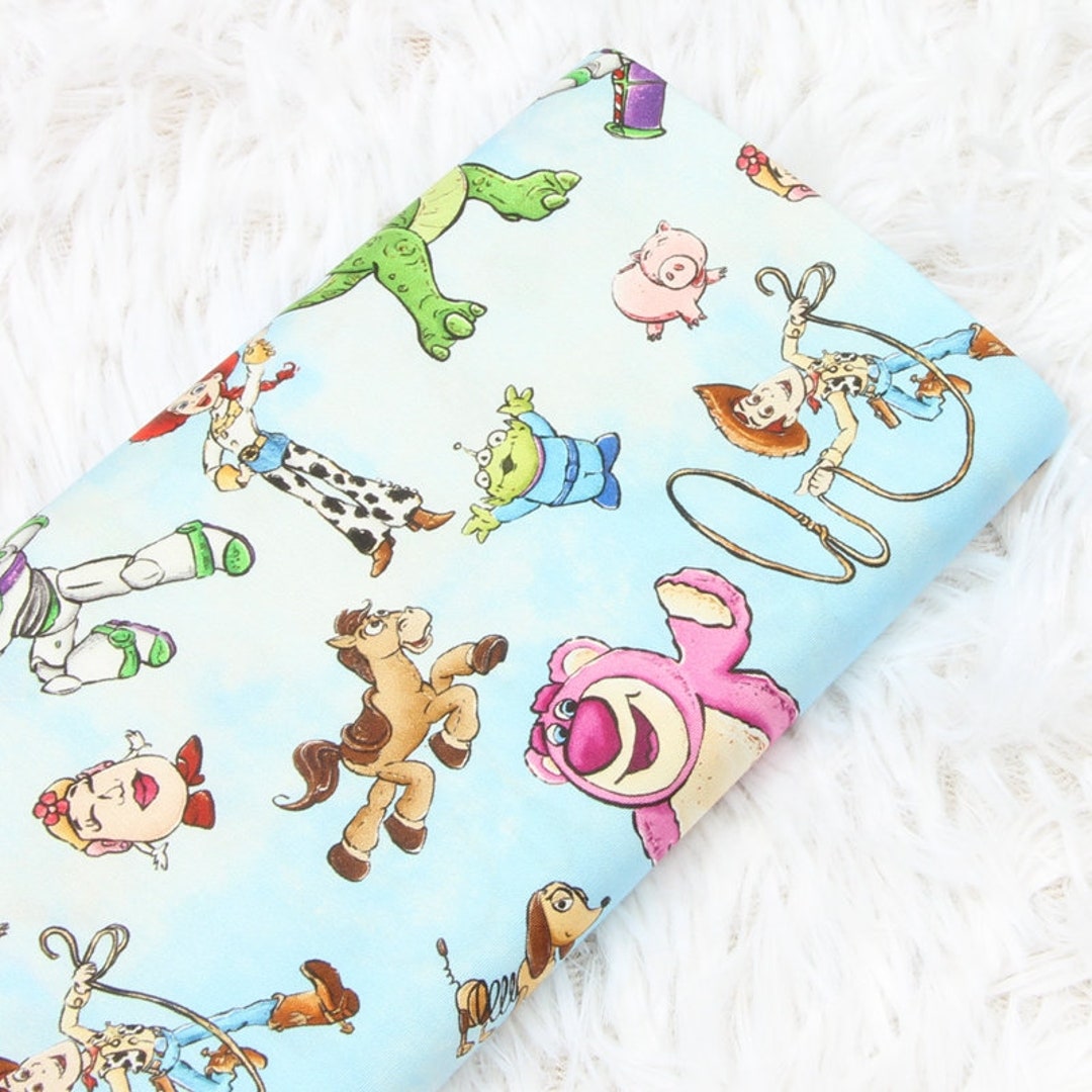 Toy Story Fabric, Woody Fabric/ Buzz Fabric/ Rex Fabric/ Slinky Fabric ...