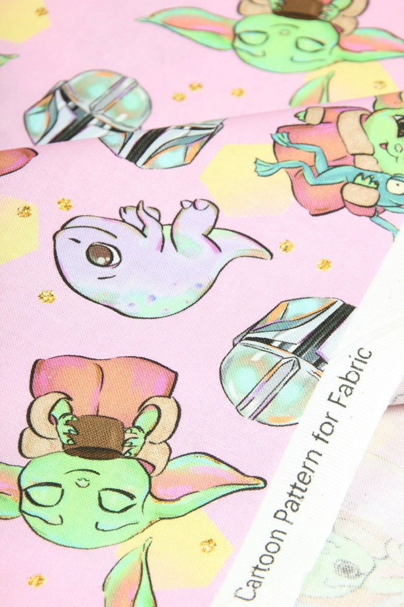 Baby Yoda Fabric Star Wars Fabric Mandalorian the Child - Etsy